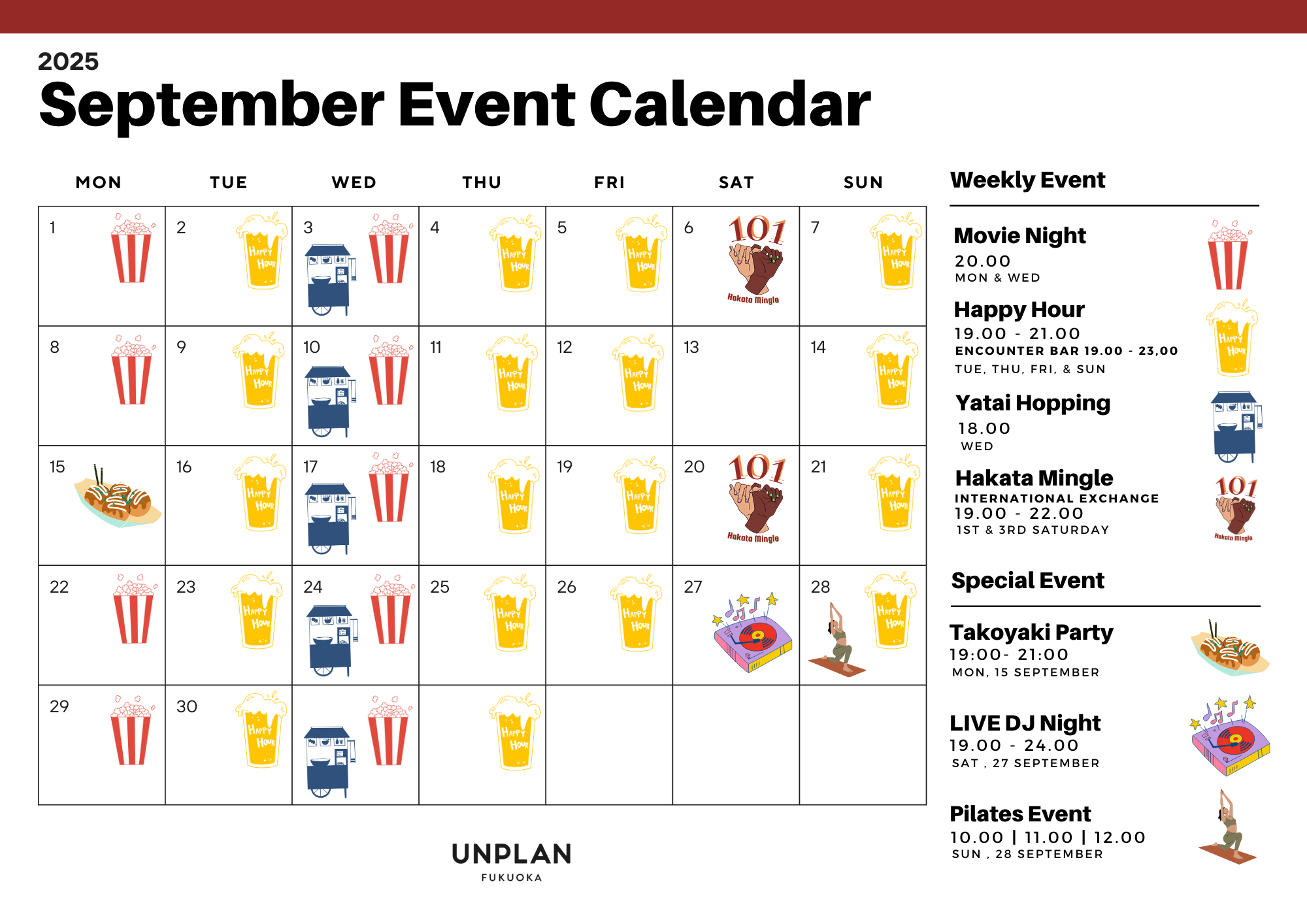 Event Calender | UNPLAN